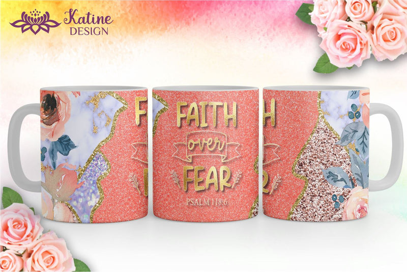 Christian Mug, Faith Can Move Mountains, Bible Verse Mug, Inspirational ...