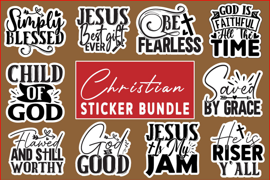 Christian Sticker Design Bundle - So Fontsy