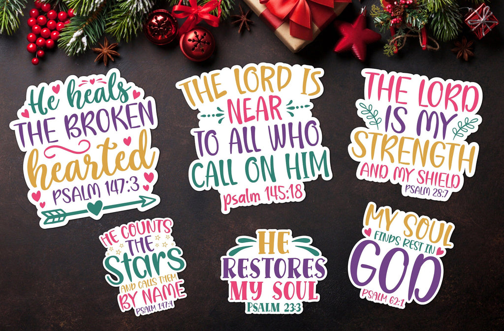 Christian Stickers Bundle svg, Bible Digital Sticker svg, Inspirational ...