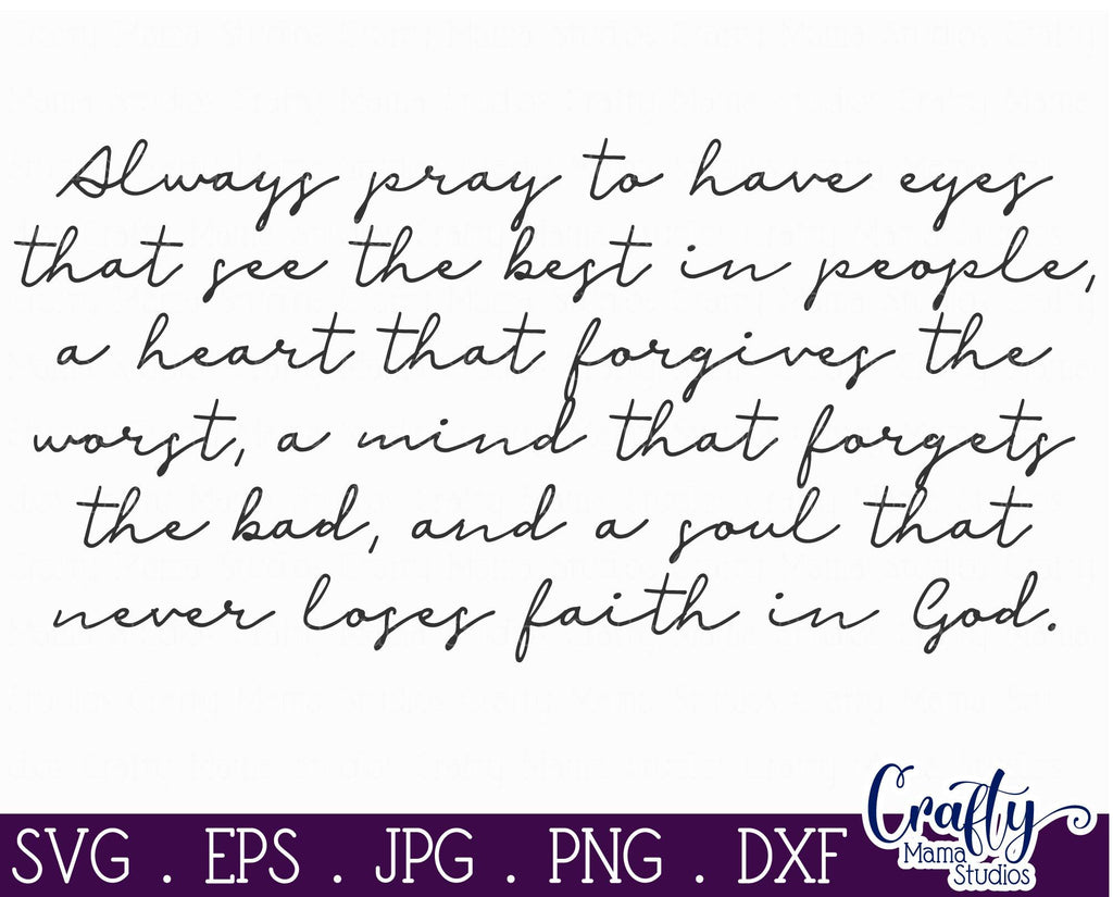 Christian Svg, Always Pray Svg, Farmhouse Svg, Home Sign Svg - So Fontsy