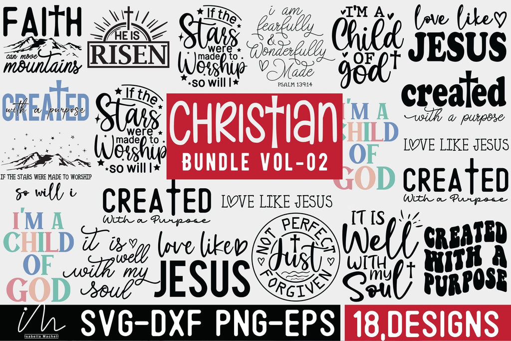 Christian svg bundle 02, Christian t-shirt Svg, Religious Svg, Faith t ...