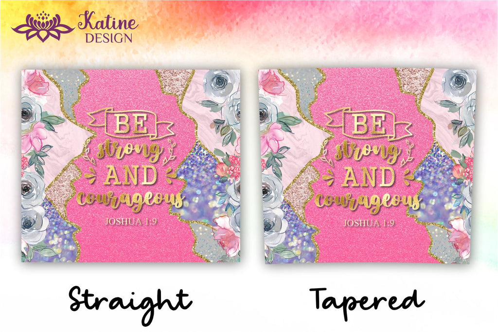 Christian Tumbler Be strong and courageous, Bible verse Tumbler ...