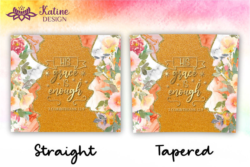 Christian Tumbler, His grace is enough, Bible verse Tumbler, religious ...