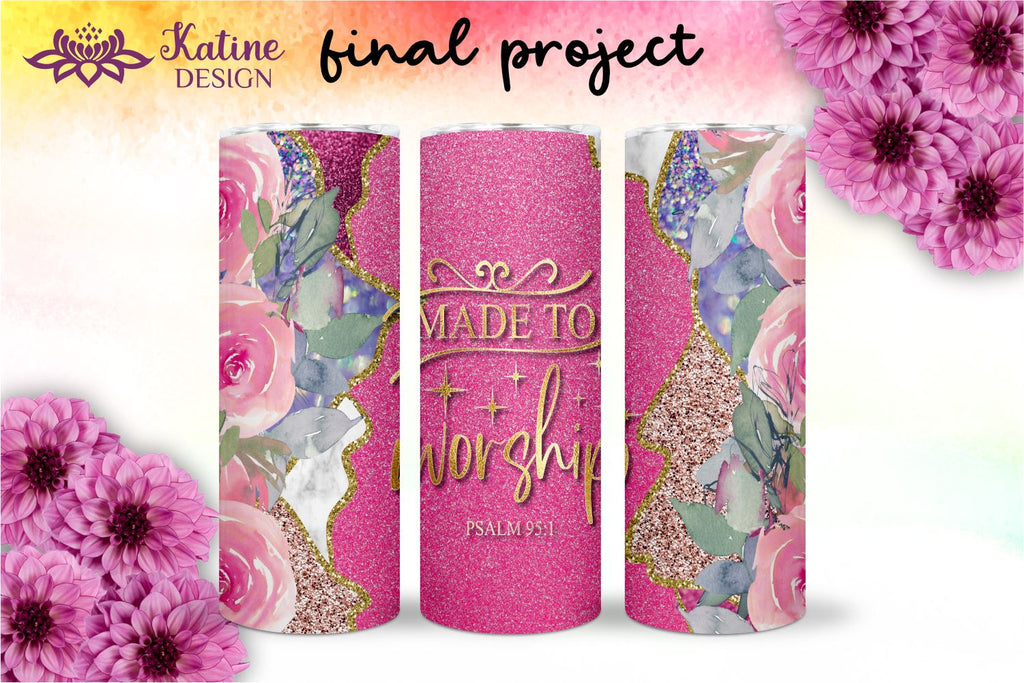 Christian Tumbler, Made to worship, Bible verse Tumbler, religious ...