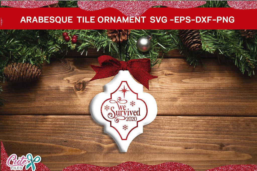 Christmas Arabesque tile svg bundle cut file - So Fontsy