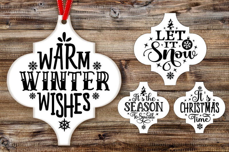 Christmas Arabesque Tile SVG Bundle - So Fontsy