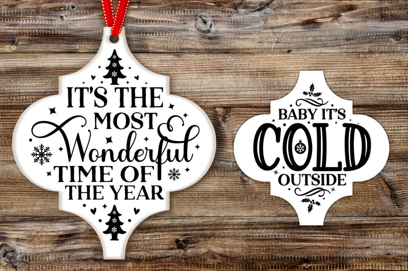 Christmas Arabesque Tile SVG Bundle - So Fontsy