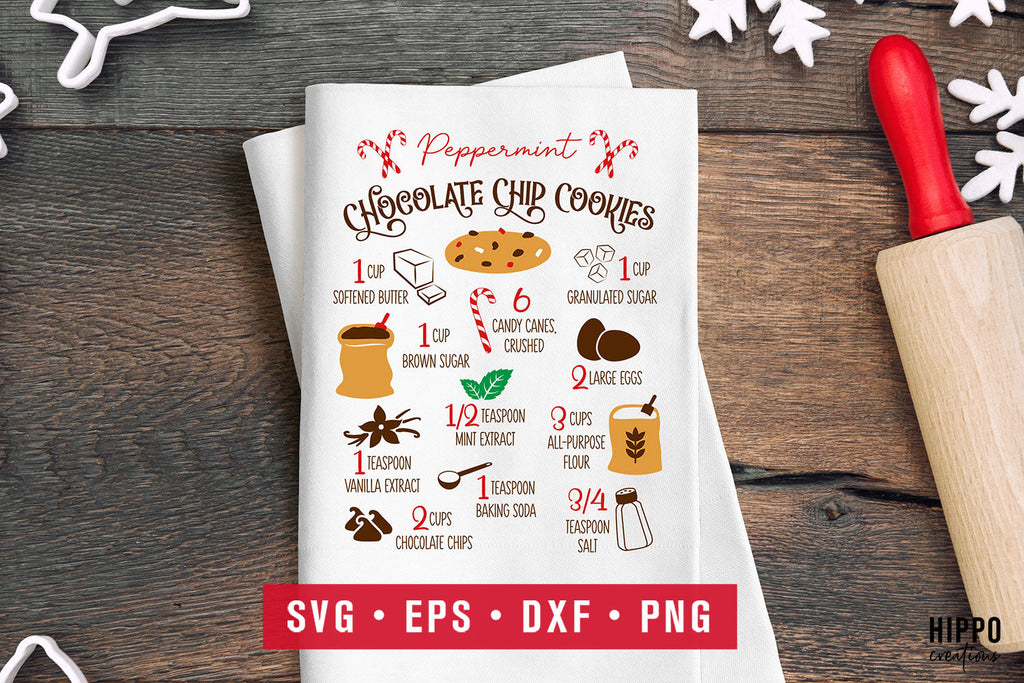 Christmas Baking SVG Bundle - Christmas Recipes SVG - So Fontsy