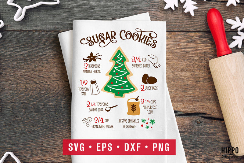 Christmas Baking SVG Bundle - Christmas Recipes SVG - So Fontsy