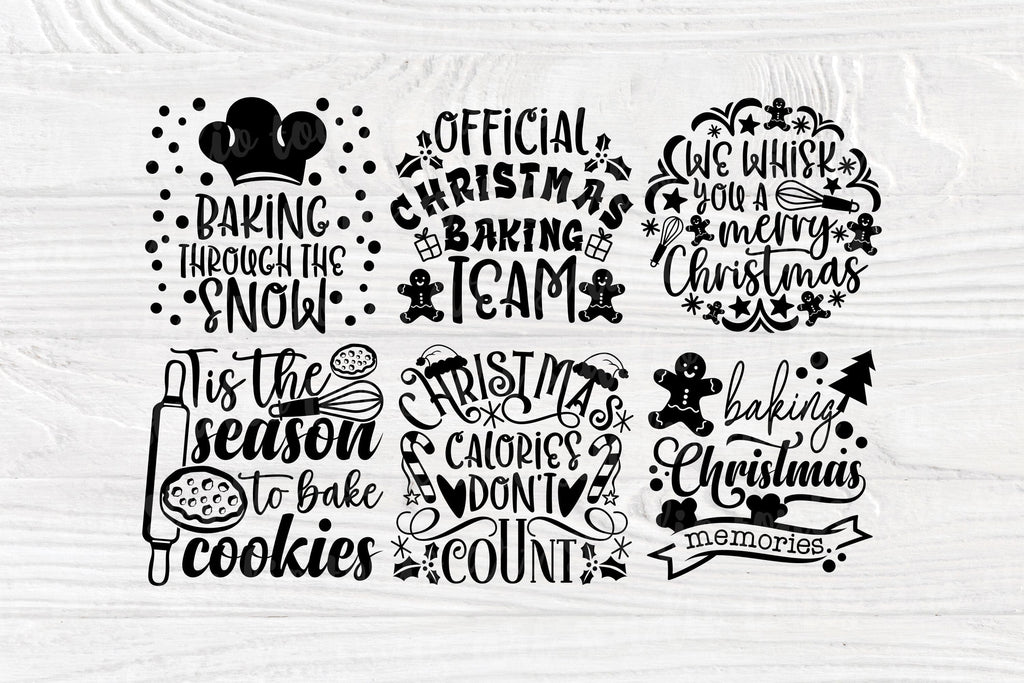 Christmas Baking SVG Bundle | Kitchen Bake Svg | Christmas Pot Holder ...