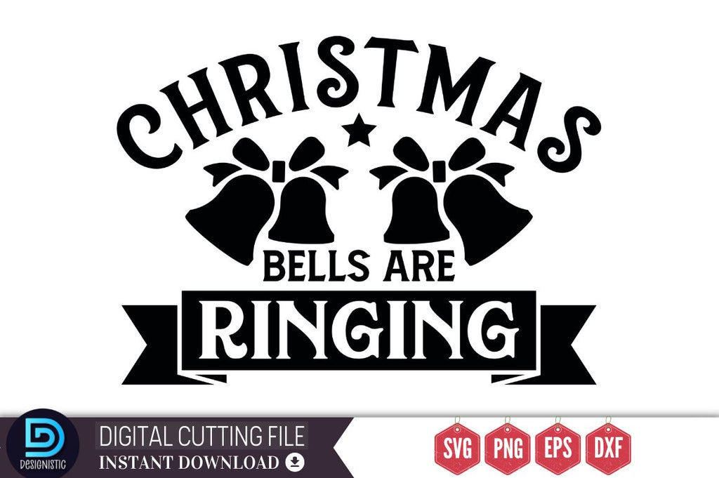 Christmas bells are ringing SVG, Christmas bells are ringing - So Fontsy