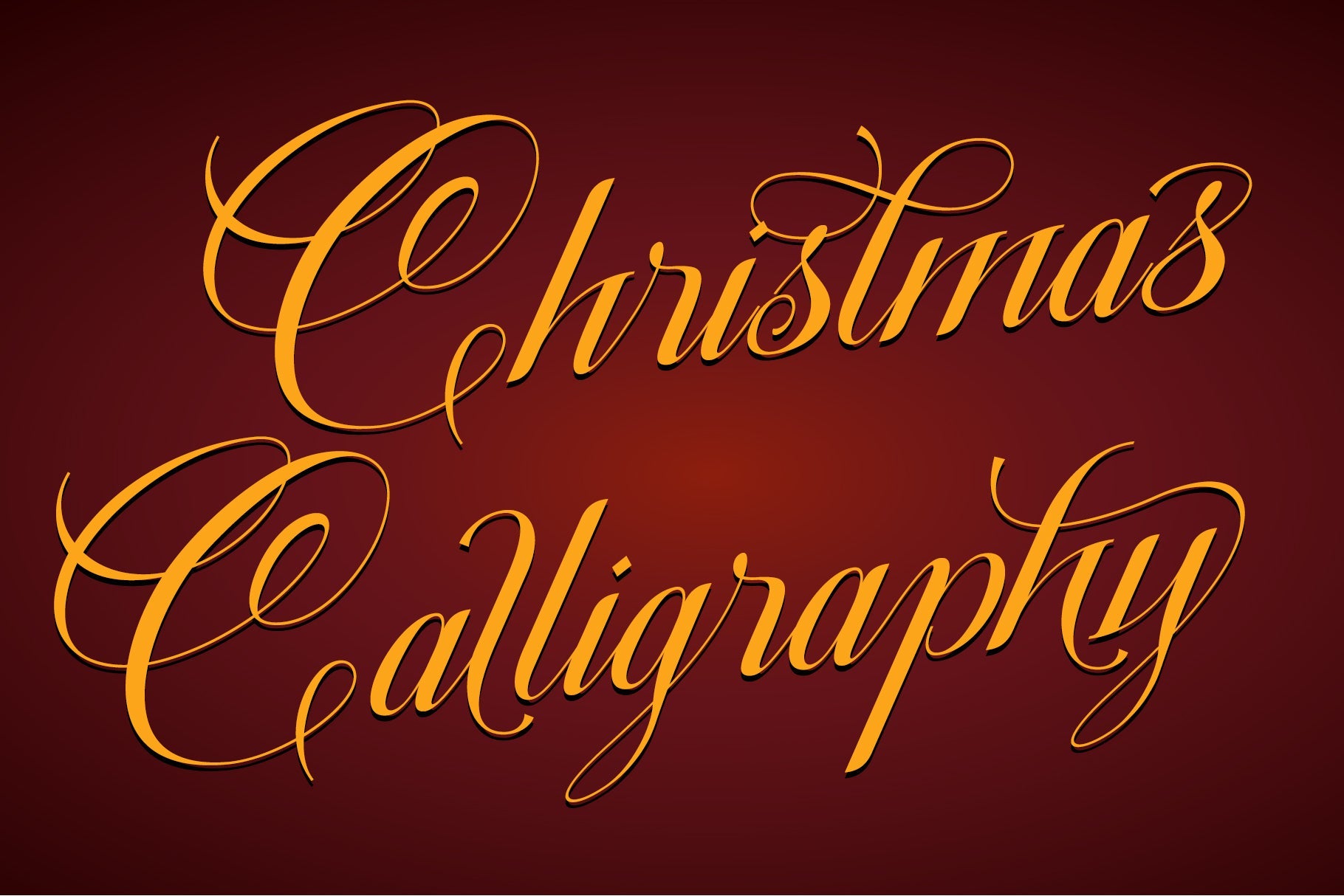 Christmas Calligraphy - So Fontsy