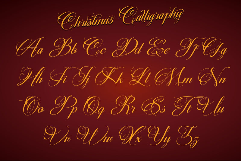Christmas Calligraphy - So Fontsy