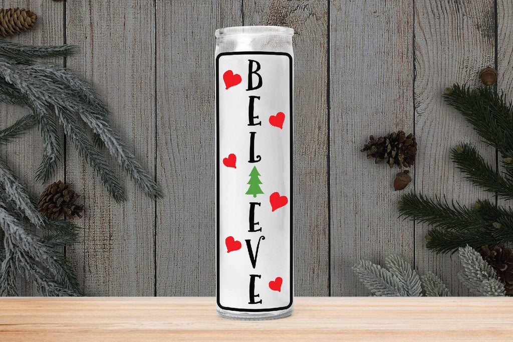 Christmas Candles SVG Bundle #2 - Dollar Tree Candle Files - So Fontsy