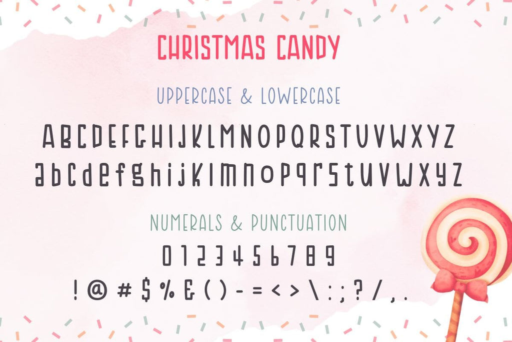 Christmas Candy - Cute Handwriting Font - So Fontsy