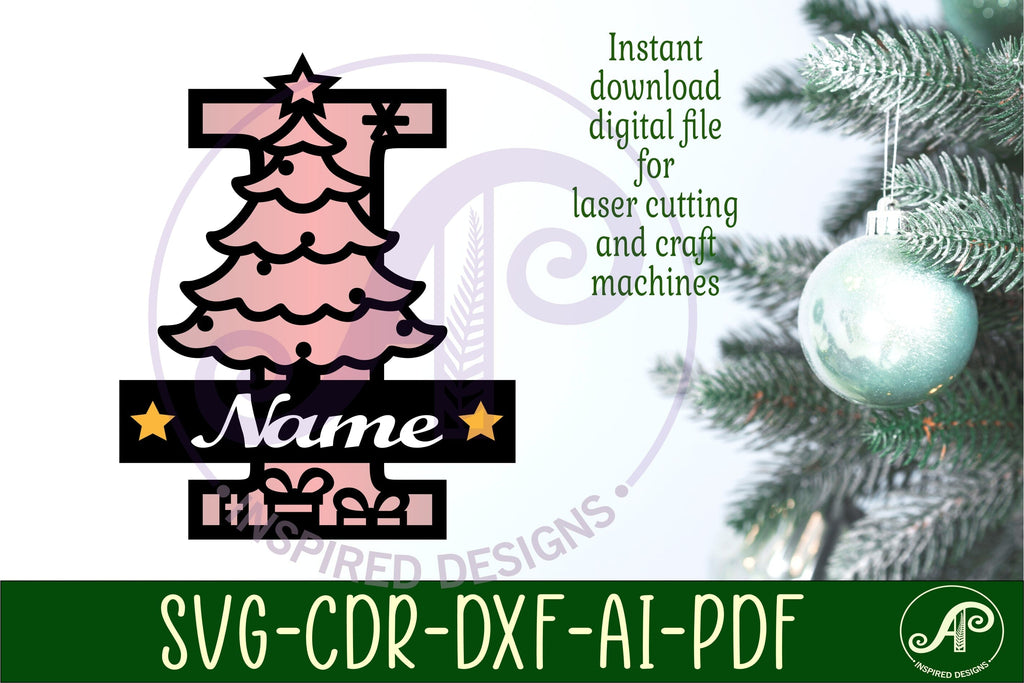 Christmas Capital Monogram Letter I SVG - So Fontsy