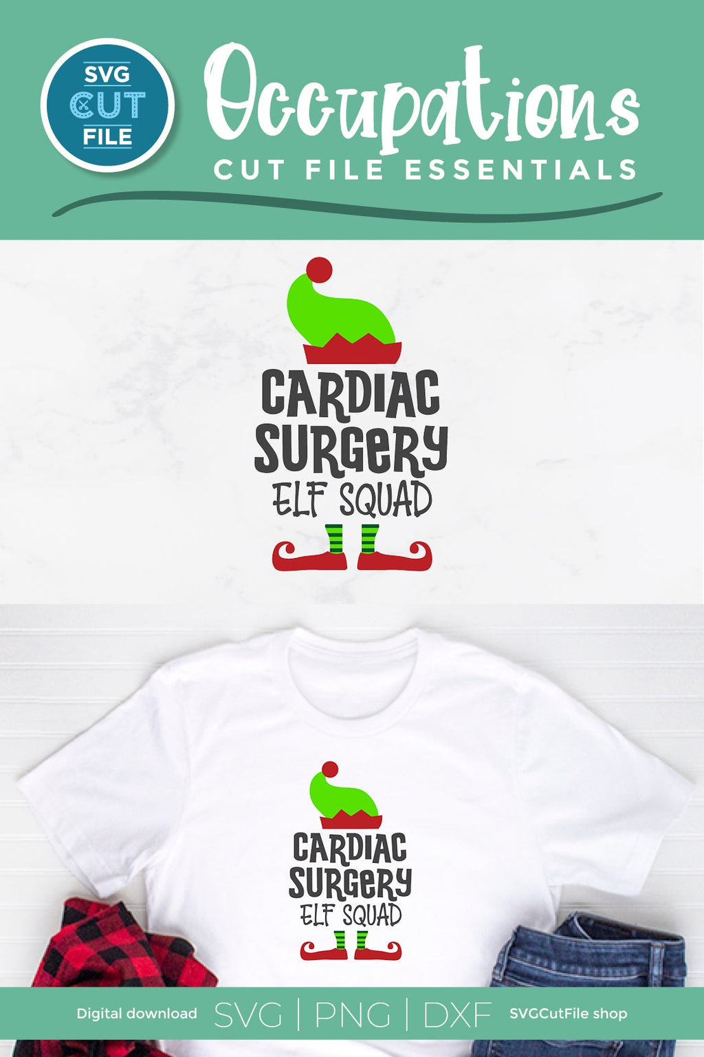 Christmas Cardiac Surgery svg, Cardiac Surgery elf svg - So Fontsy