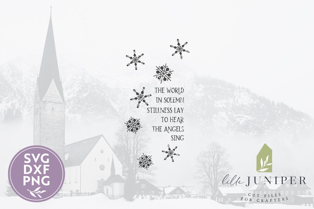 Christmas Carol SVG | Snowflake SVG - So Fontsy
