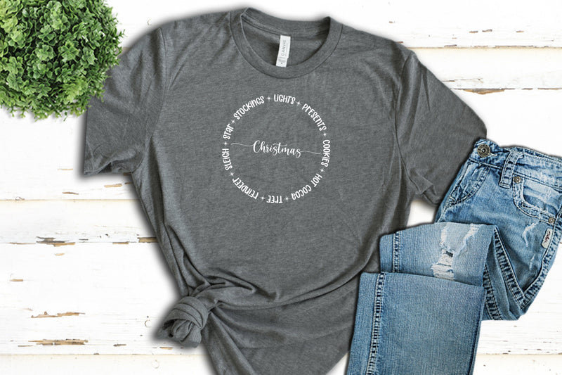Christmas Circle SVG - Christmas SVG - Christmas Decorations - So Fontsy