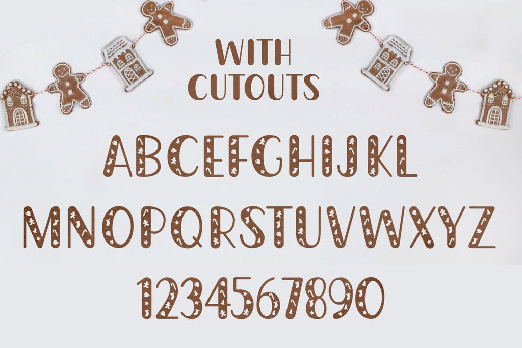 Christmas Cookie Cutters - A Christmas Font - So Fontsy