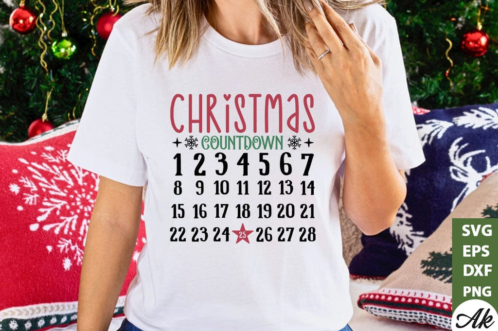 Christmas countdown Sign Making SVG - So Fontsy