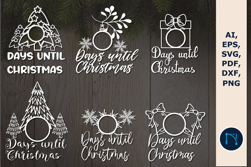 Christmas countdown SVG bundle - So Fontsy