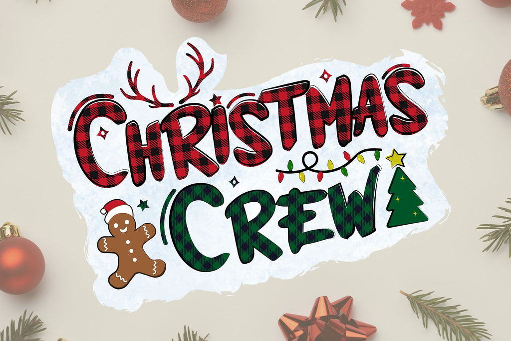 Christmas crew sublimation christmas shirt designs - So Fontsy