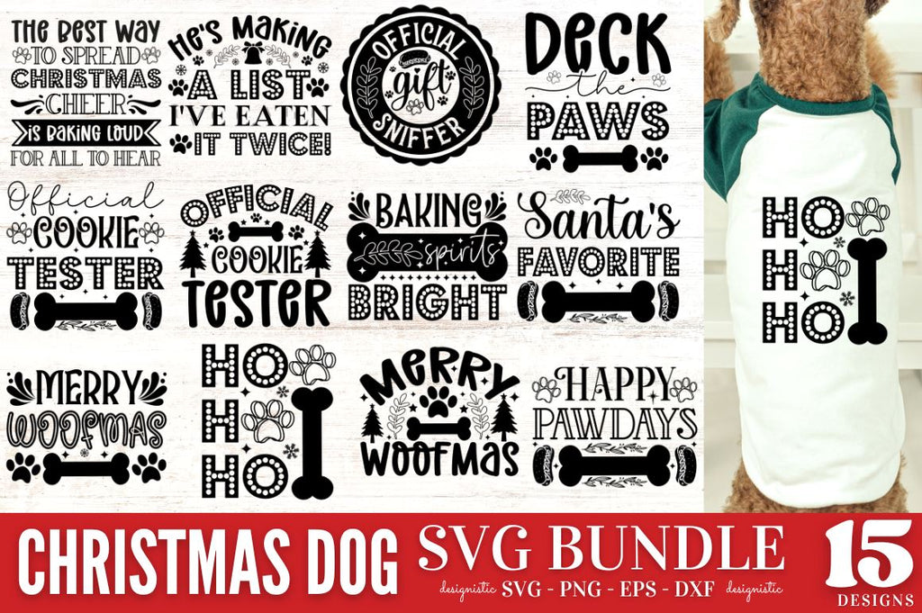 Christmas Dog SVG Bundle - So Fontsy