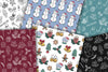 Christmas Doodles Digital Paper | JPG Patterns - So Fontsy