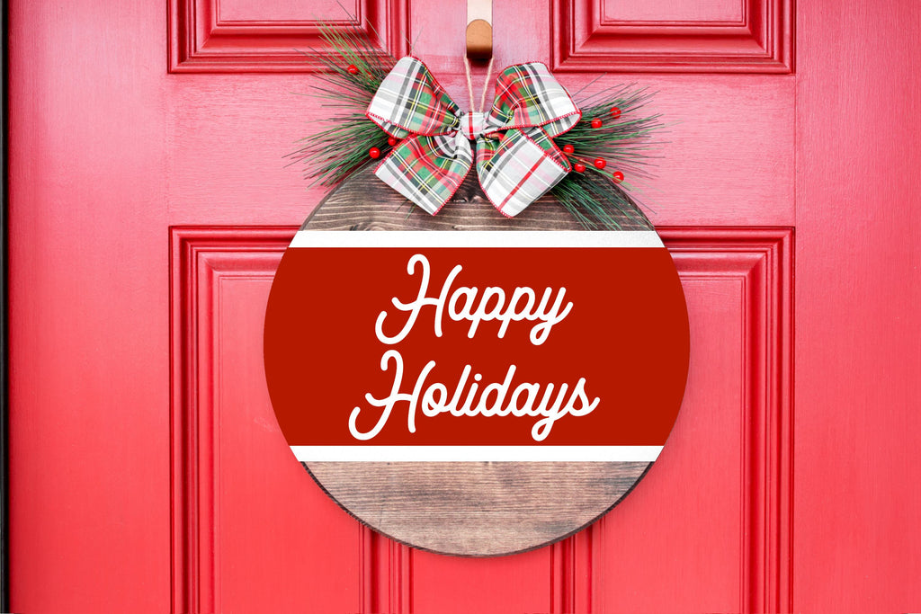 Christmas Door Signs Bundle | 8 Christmas Porch Sign Designs - So Fontsy