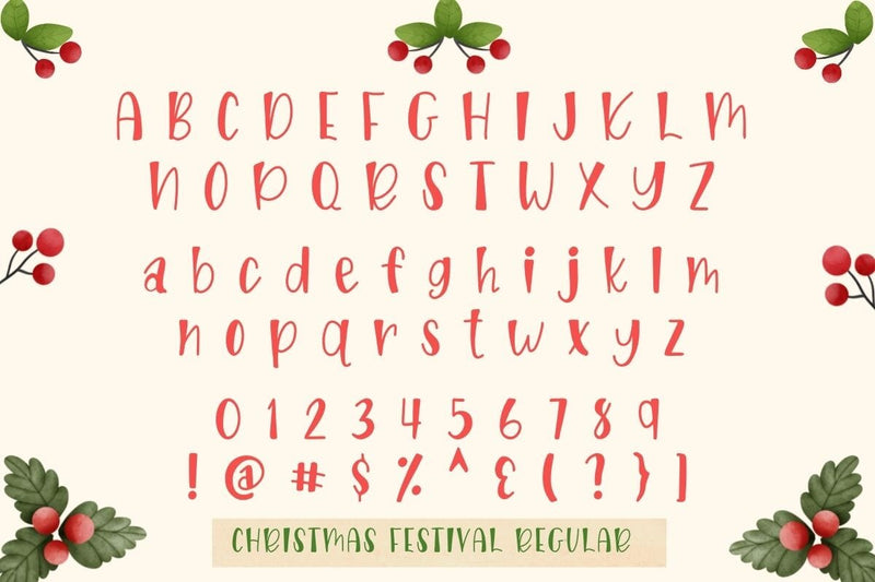 Christmas Festival Font - So Fontsy