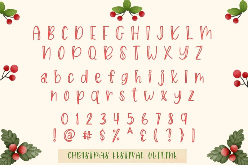 Christmas Festival Font - So Fontsy