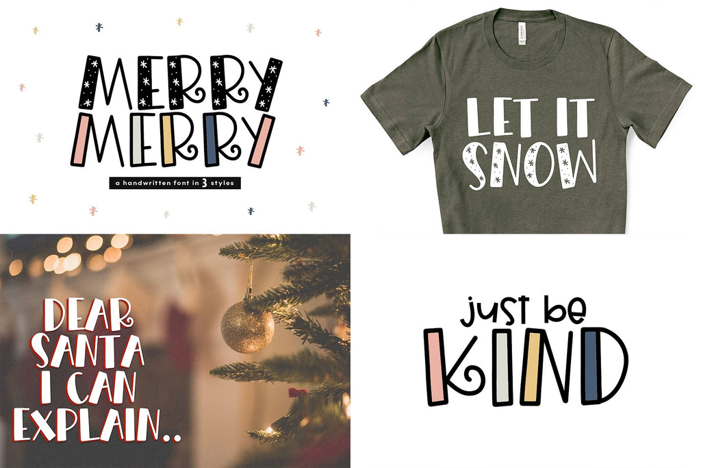 Christmas Font Bundle - So Fontsy