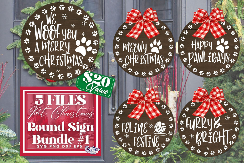 Christmas Fun Sign Svg Bundle, Farmhouse Christmas Wall Decor - So Fontsy