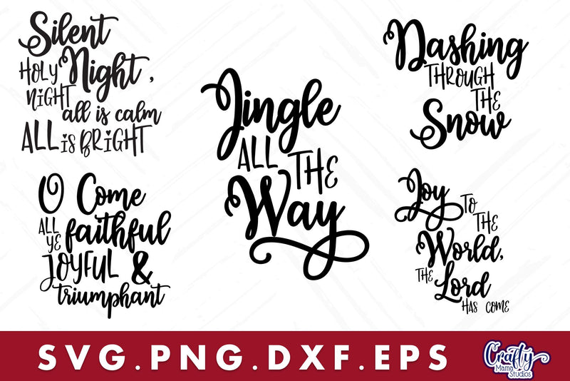 Christmas Fun Sign Svg Bundle, Farmhouse Christmas Wall Decor - So Fontsy