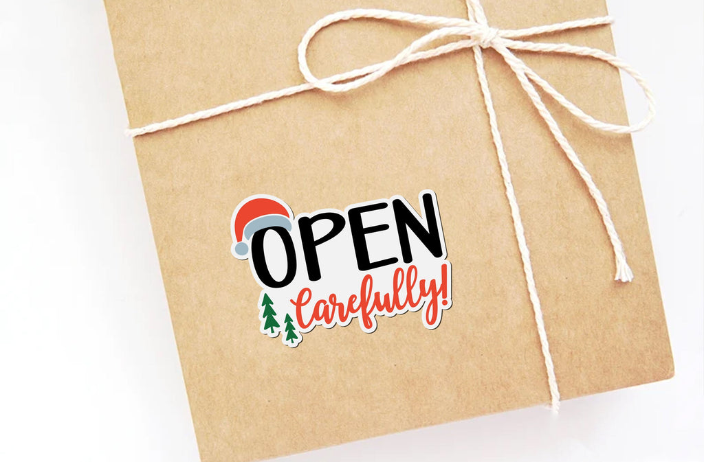 Christmas gift sticker PNG bundle, Christmas gift label sticker ...