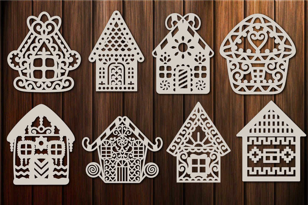 Christmas Gingerbread House SVG Template For Cutting and Printing - So ...