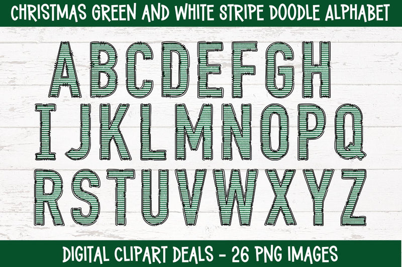 Christmas Glitter Alpha Doodle BIG Bundle - 5 Christmas Doodle Alphabet ...