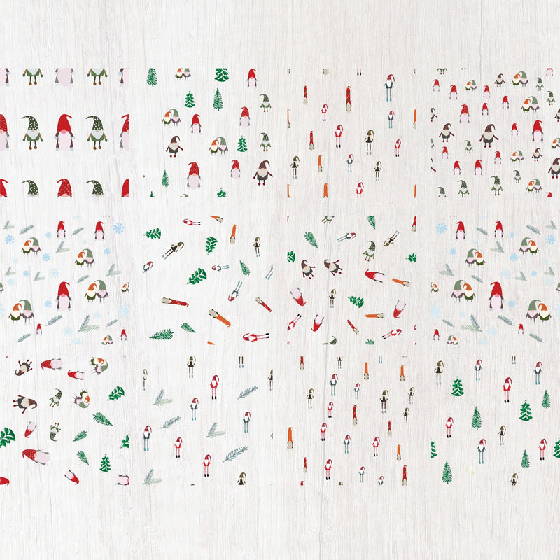 Christmas gnome digital paper- JPG, PNG - So Fontsy