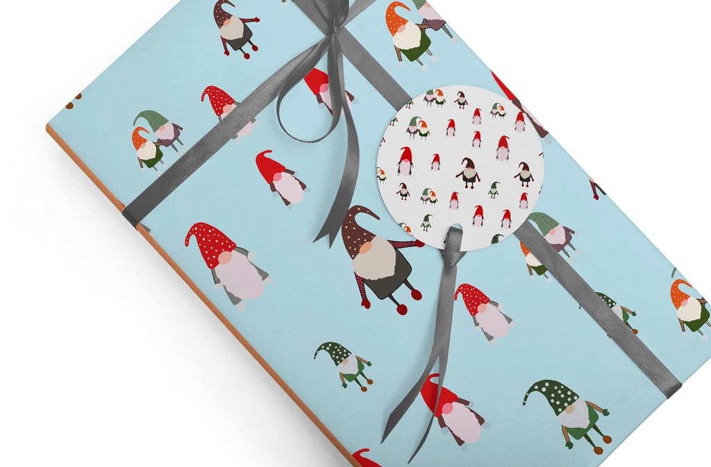 Christmas gnome digital paper- JPG, PNG - So Fontsy