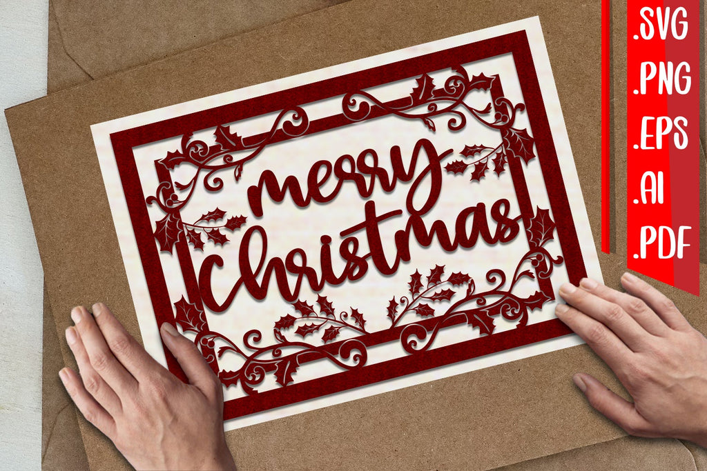 Christmas Greeting cards 4 svg eps ai png pdf - So Fontsy