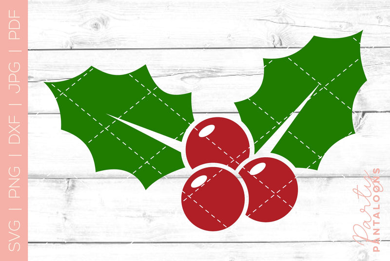 CHRISTMAS HOLLY SVG | Christmas Svg - So Fontsy