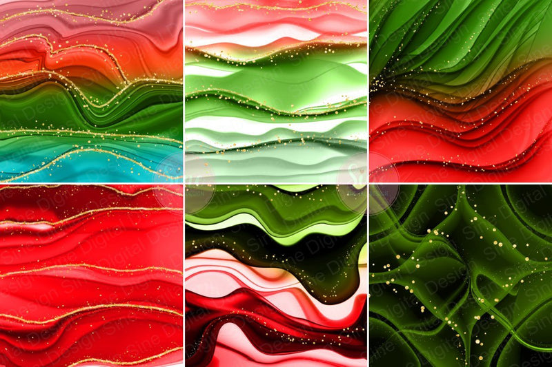 Christmas Ink Glitter Background Digital Papers - So Fontsy