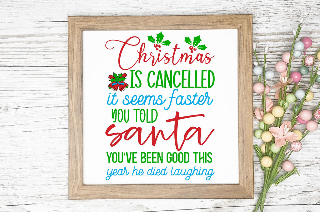 Christmas is cancelled SVG Design - So Fontsy