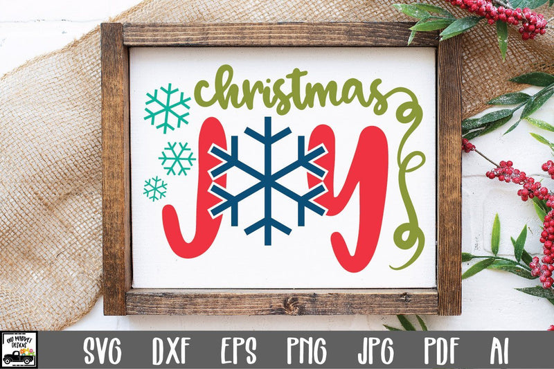 Christmas Joy SVG Cut File - Christmas SVG - So Fontsy