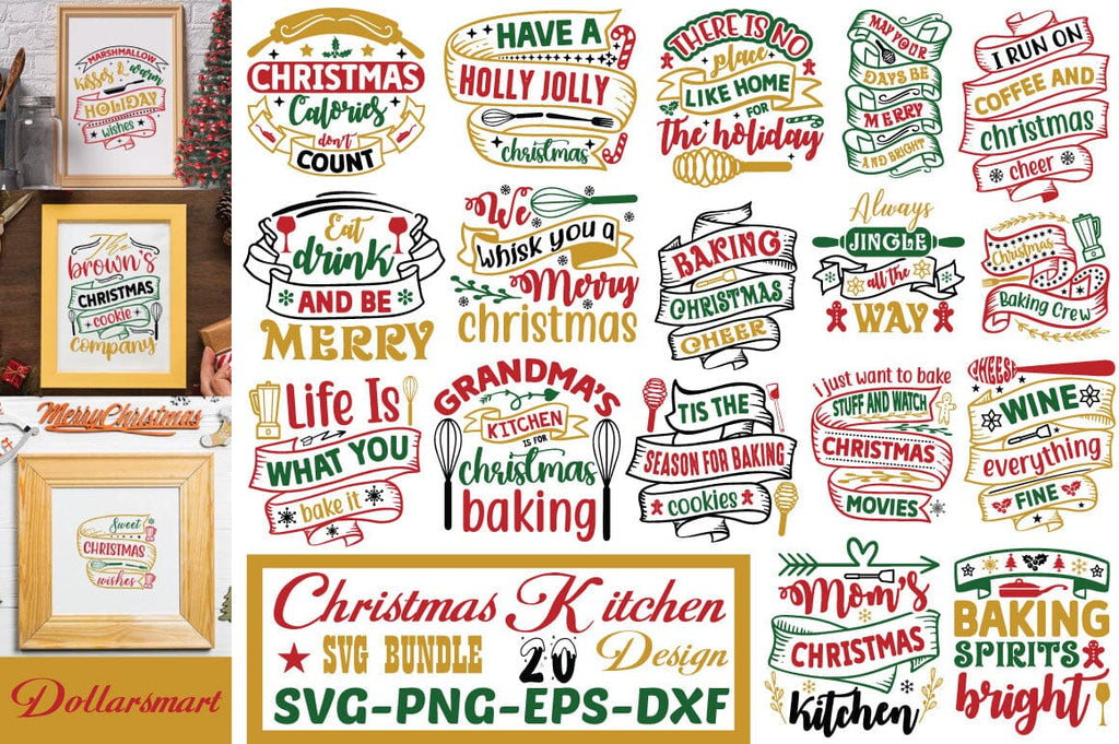 Christmas Kitchen Svg Bundle - So Fontsy