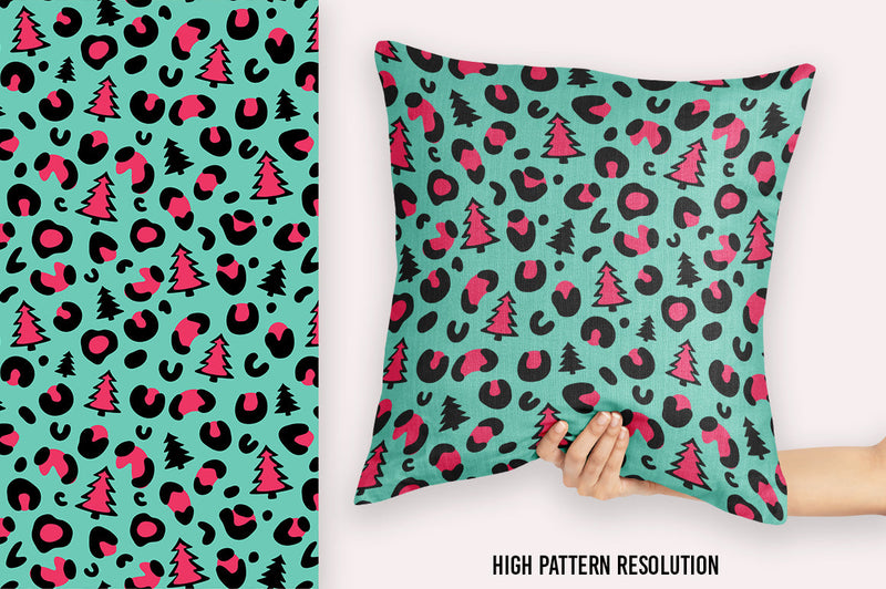 Christmas leopard print Svg | Christmas tree Leopard Pattern - So Fontsy