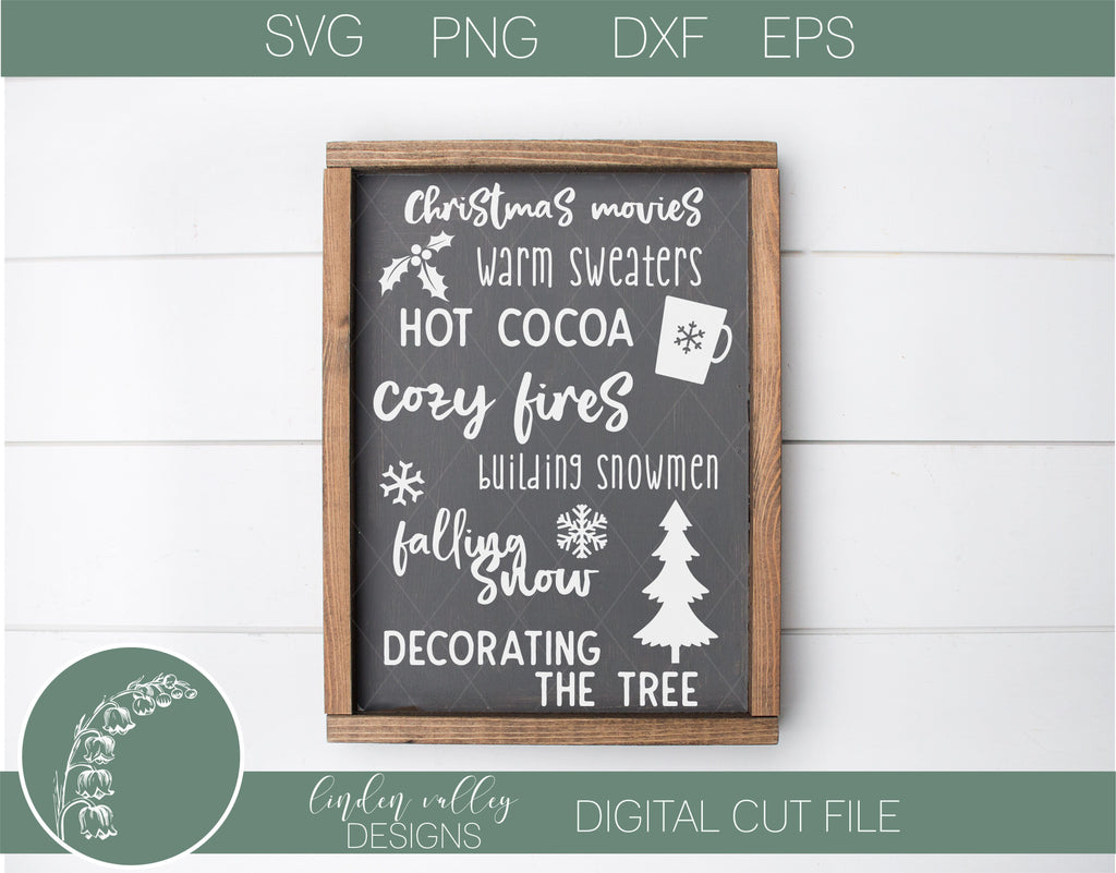 Christmas List SVG|Farmhouse SVG - So Fontsy