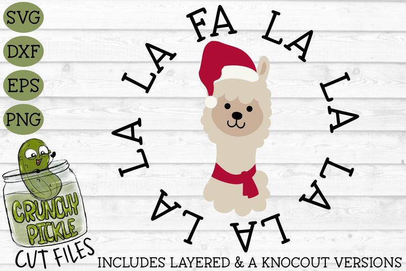 Christmas Fa La La Llama SVG Cut File - So Fontsy
