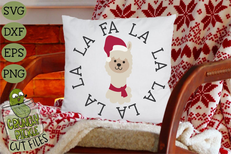 Christmas Fa La La Llama SVG Cut File - So Fontsy